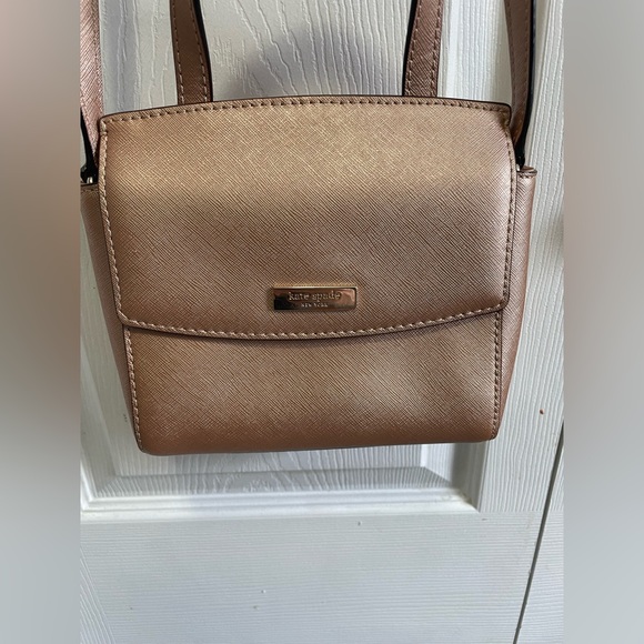 kate spade | Bags | Kate Spade Rose Gold Crossbody Bag Eucrubbing On ...